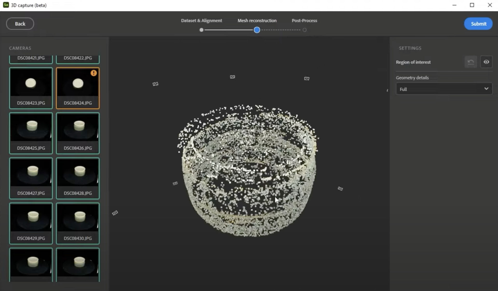Processing advanced 3D captures | Substance 3D Sampler
